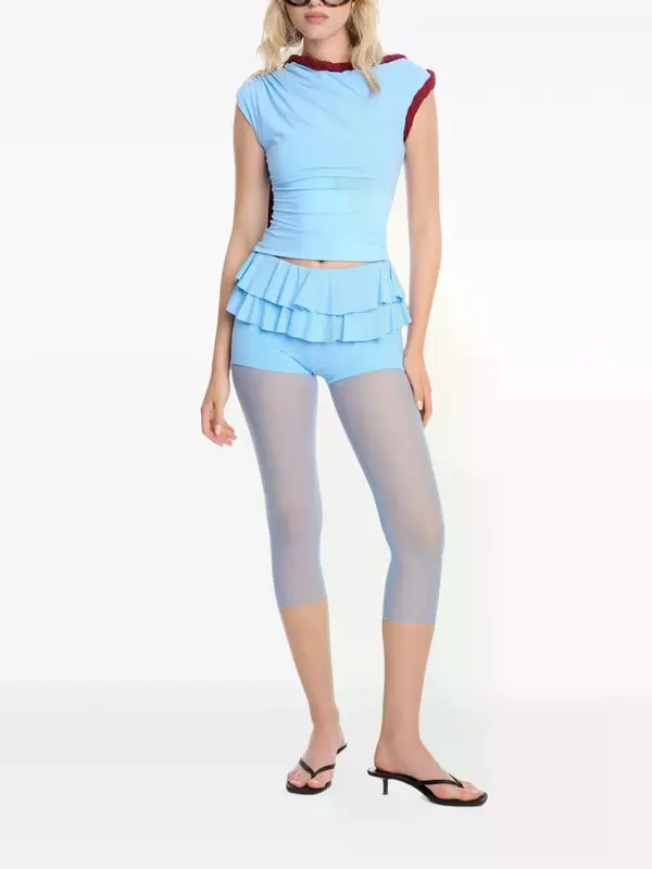 AXEL 113 Twisted-detail Draped Top