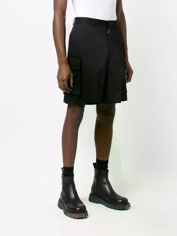 Off-White Organic Cotton Cargo Shorts
