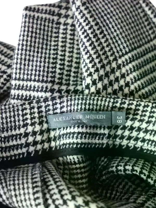 Alexander McQueen Houndstooth Wool Trousers