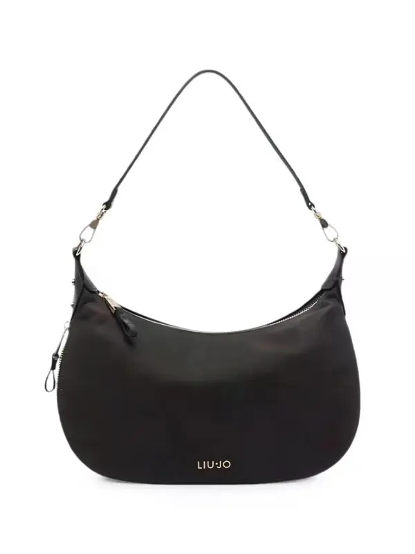 Liu Jo Medium Hobo Logo-detail Grained Shoulder Bag - Brown