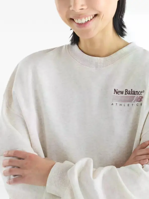 NEW BALANCE Trackside French Terry Sweatshirt - Neutrals