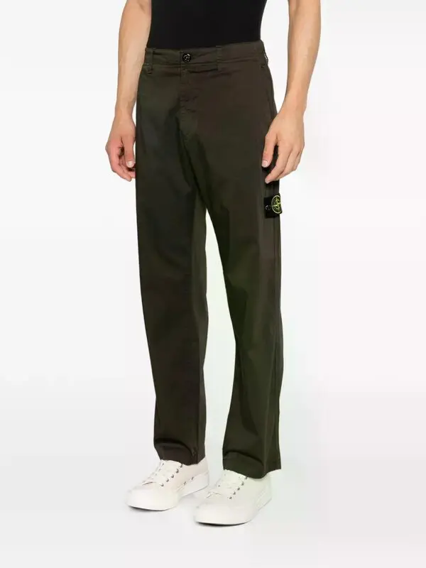 Stone Island Logo-patch Belt-loop Trousers