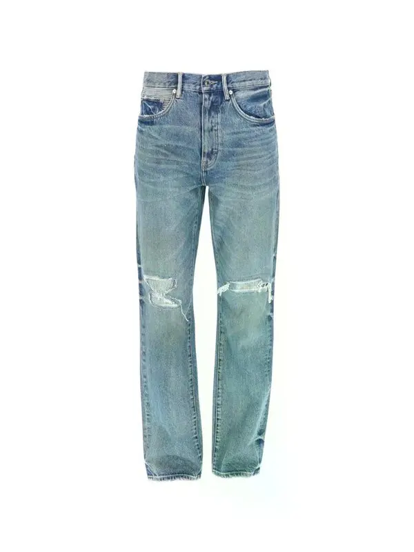 PURPLE BRAND Distressed Patchwork Jeans