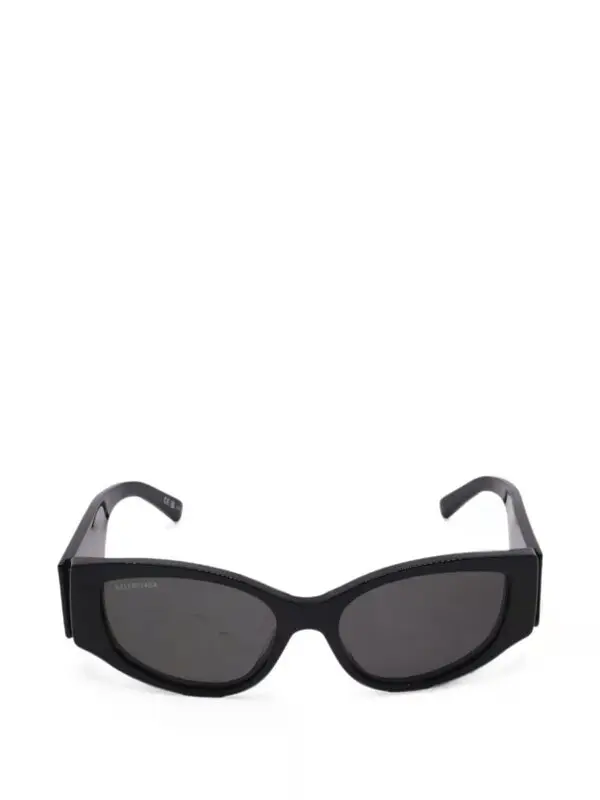 Balenciaga Bossy Round Sunglasses - Black