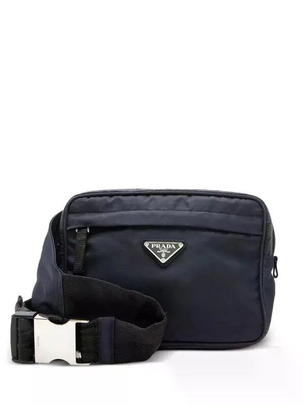 Prada Tessuto Montagna Belt Bag - Blue