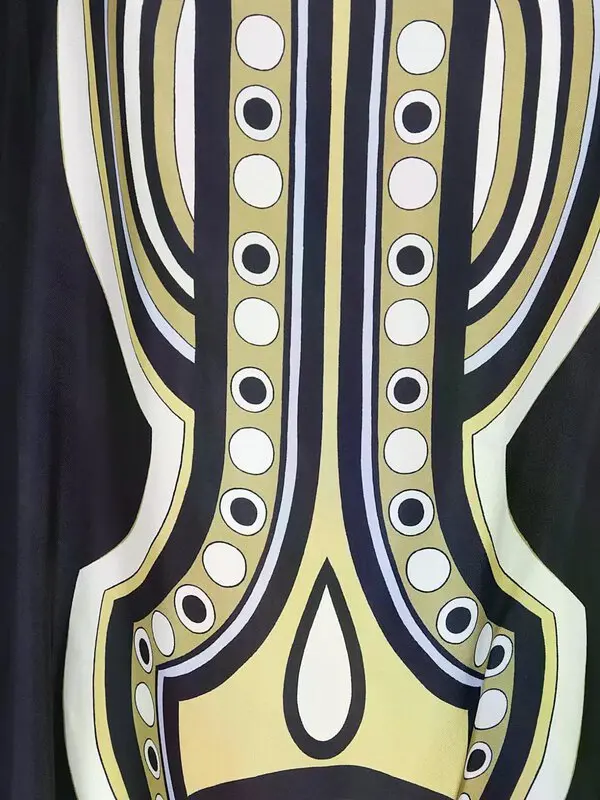La DoubleJ Geometric Print Maxi Dress
