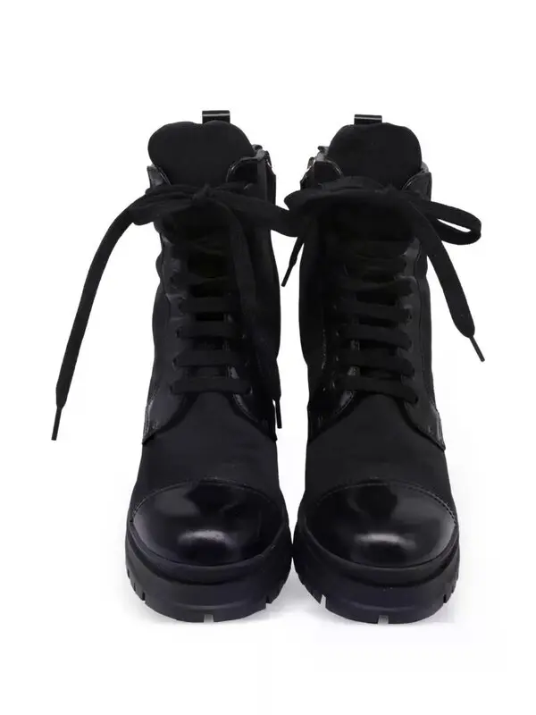 Prada Re-nylon Lace-up Ankle Boots