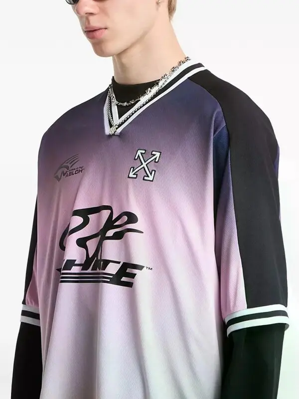 Off-White Degradé-effect Soccer T-shirt
