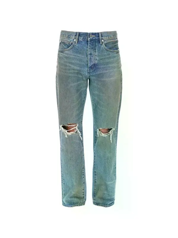 PURPLE BRAND Distressed Faded Jeans - Blue
