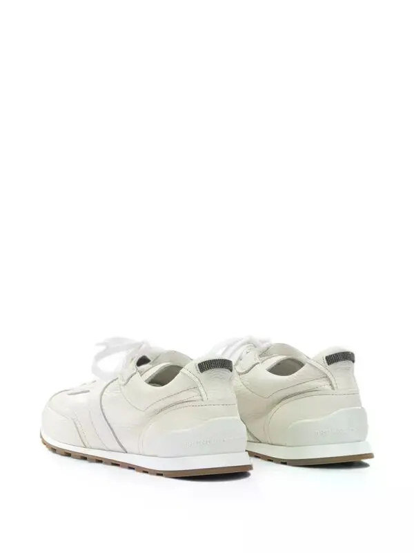 Brunello Cucinelli Grained Leather Sneakers