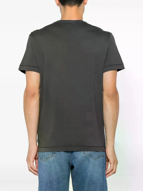 Stone Island Compass-patch Short-sleeve T-shirt - Grey