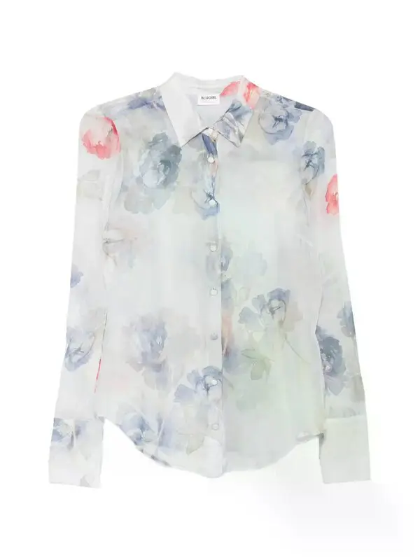 BLUGIRL Floral-print Shirt - Blue