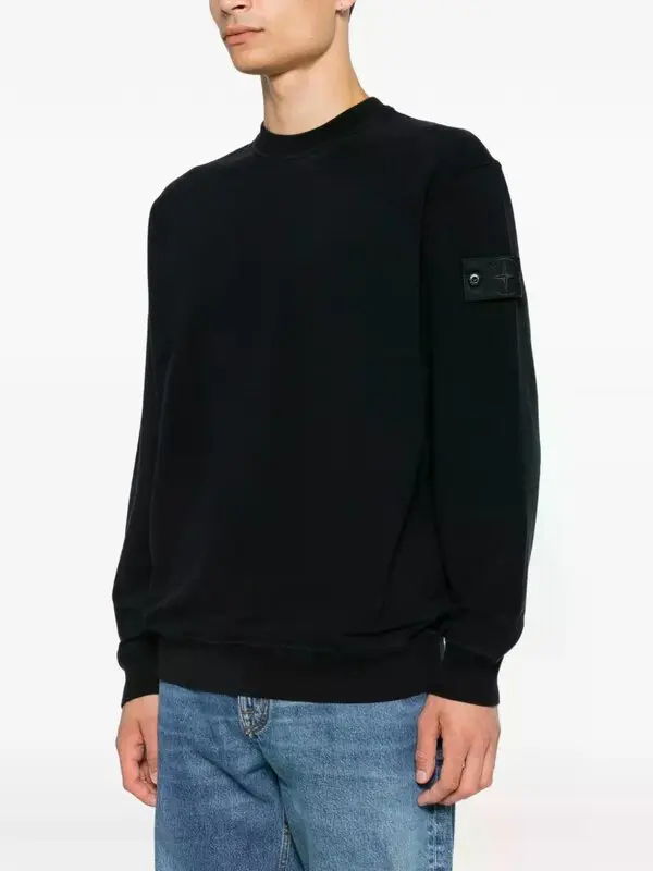 Stone Island Logo-patch Long-sleeve Sweater