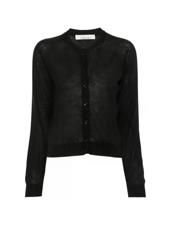 Liviana Conti Button-fastening Long-sleeve Cardigan