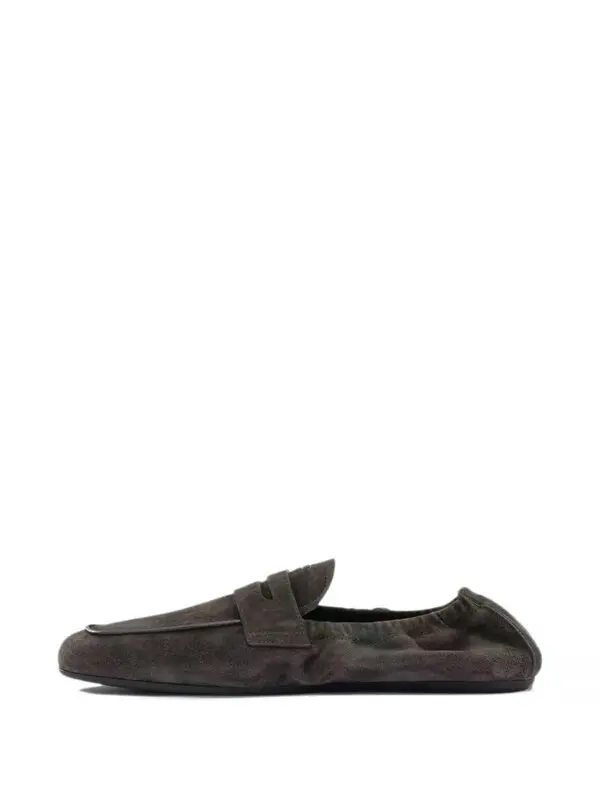 Prada Suede Slip-on Loafers