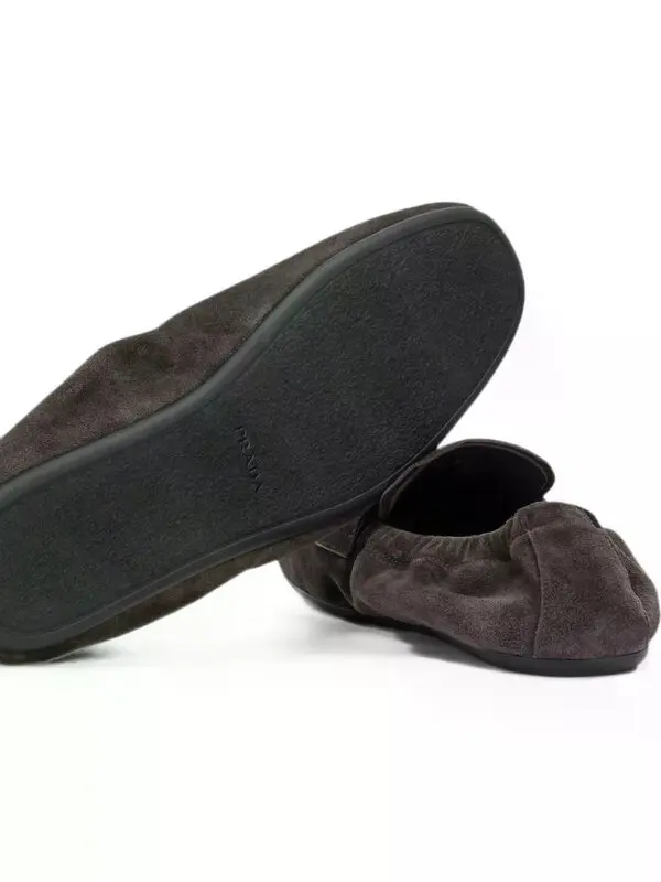 Prada Suede Slip-on Loafers