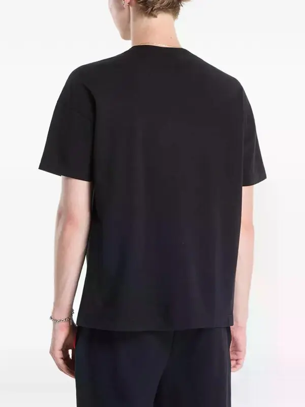 Hugo Noah Logo-print Tape-detail T-shirt