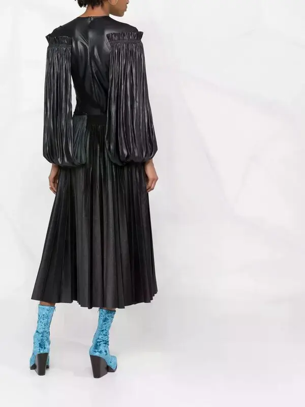 Stella McCartney Pleated Cut-out Sleeves Blouse