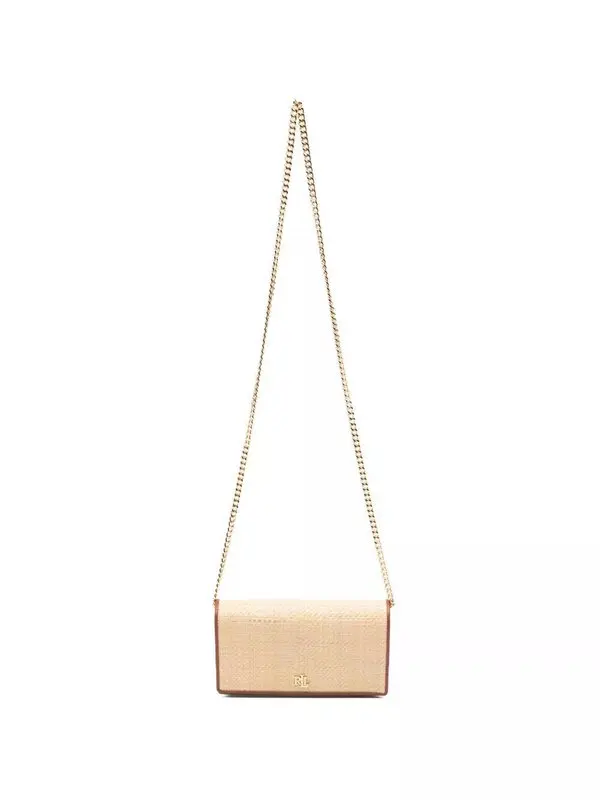 Ralph Lauren Woven-design Chain-strap Clutch Bag
