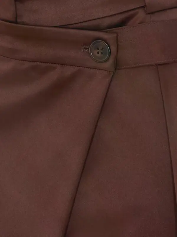 Pinko Asymmetrical Waistband Pleated Trousers