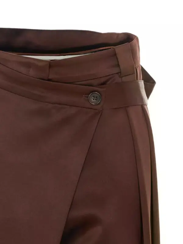 Pinko Asymmetrical Waistband Pleated Trousers