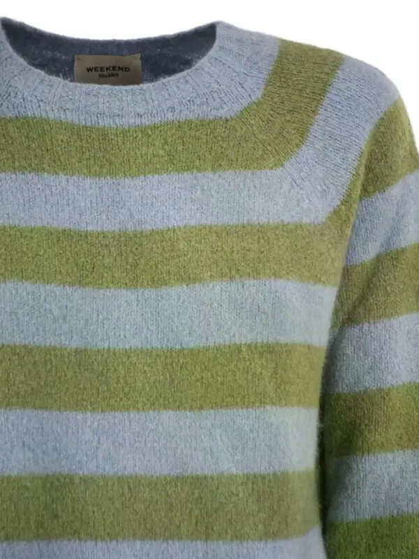 Max Mara Striped Brushed Sweater