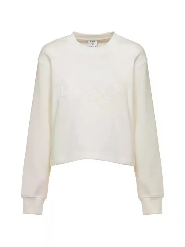 Casablanca Logo-embroidered Cropped Sweater