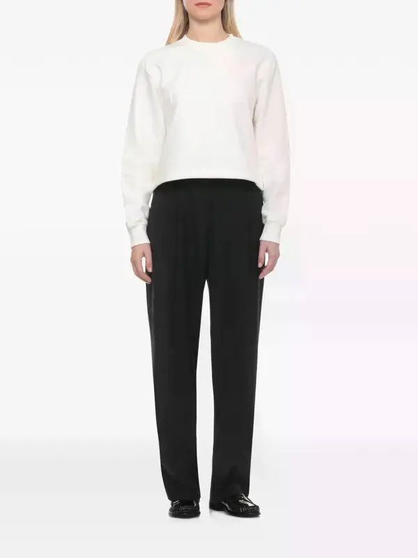 Casablanca Logo-embroidered Cropped Sweater