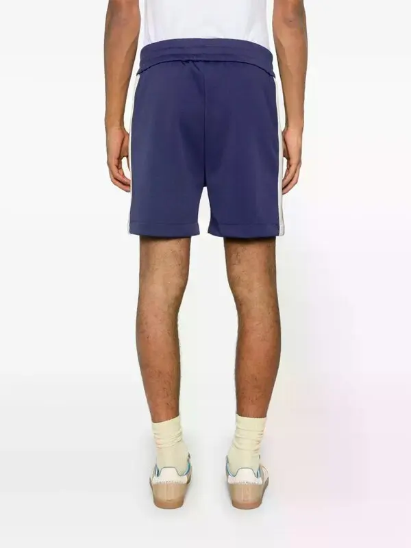 Palm Angels Logo-embroidered Track Shorts - Blue
