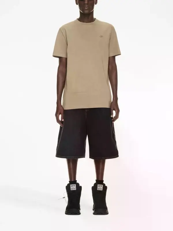 Off-White Logo-embroidered Short-sleeve T-shirt