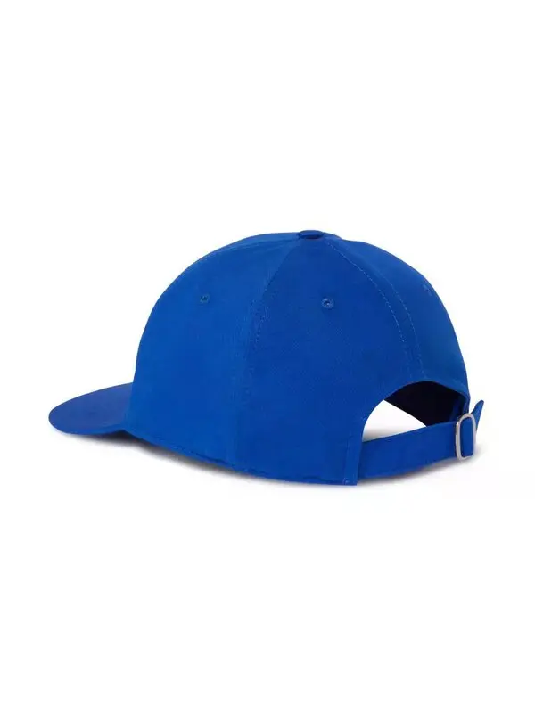 Off-White Logo-appliqué Cotton Baseball Cap - Blue
