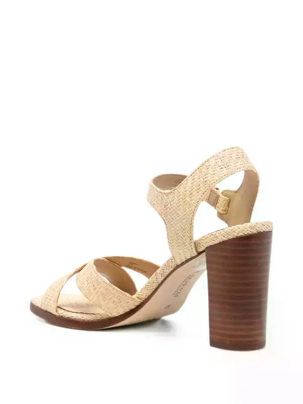 Ralph Lauren Emeryn Crossover-strap Heeled Sandals