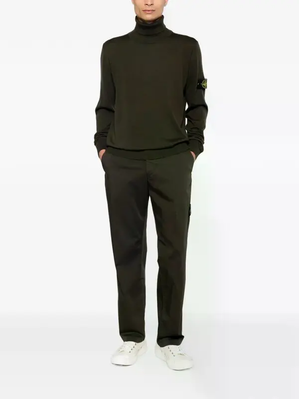 Stone Island Logo-patch Roll-neck Sweater