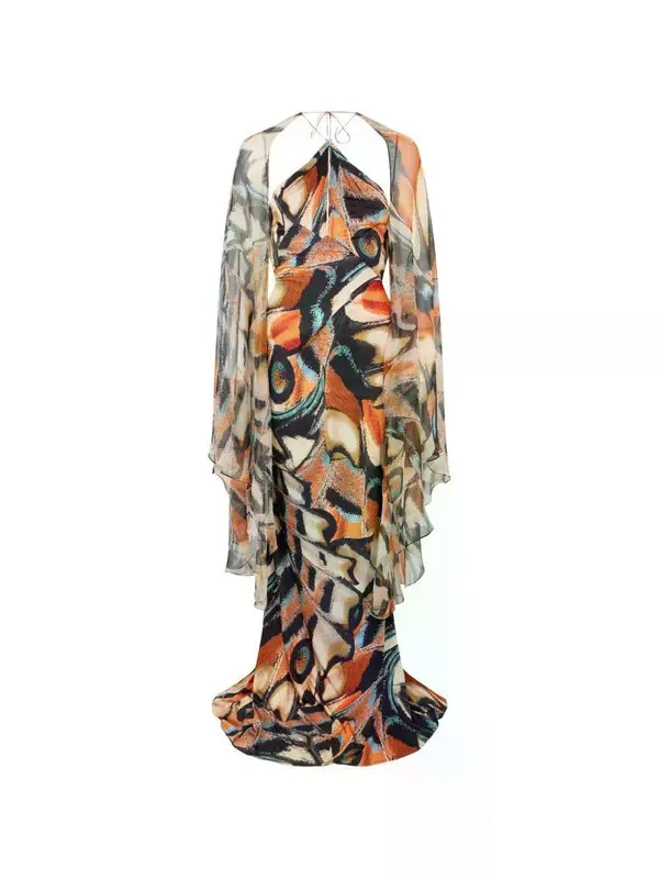 Roberto Cavalli Open-back Maxi Dress