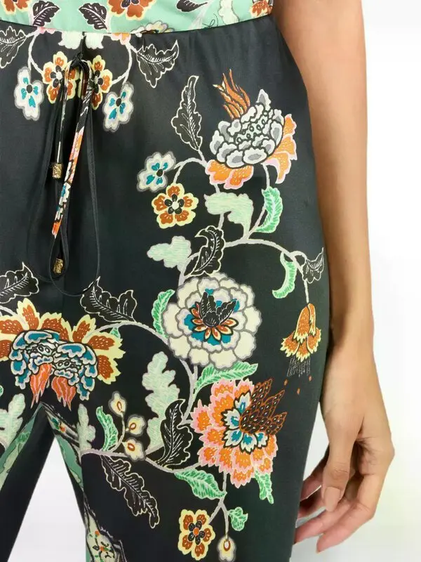 Roberto Cavalli Floral-print Drawstring Trousers