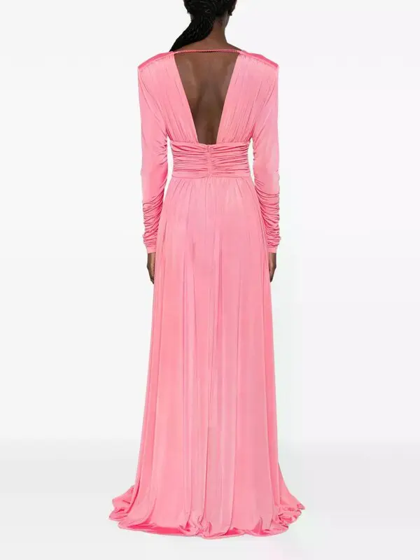 MARCO BOLOGNA Ruched Long-sleeve Maxi Dress