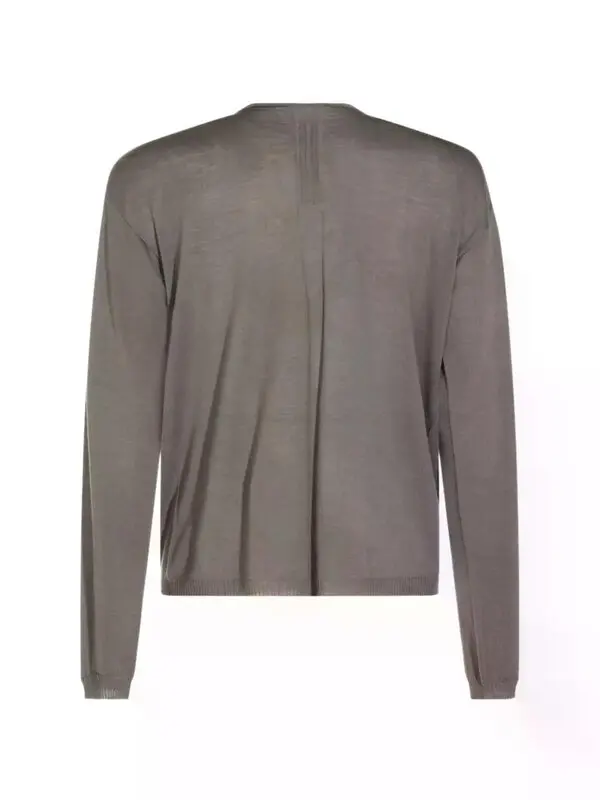 Rick Owens Tower Cut-out Detail Sweater - Grey