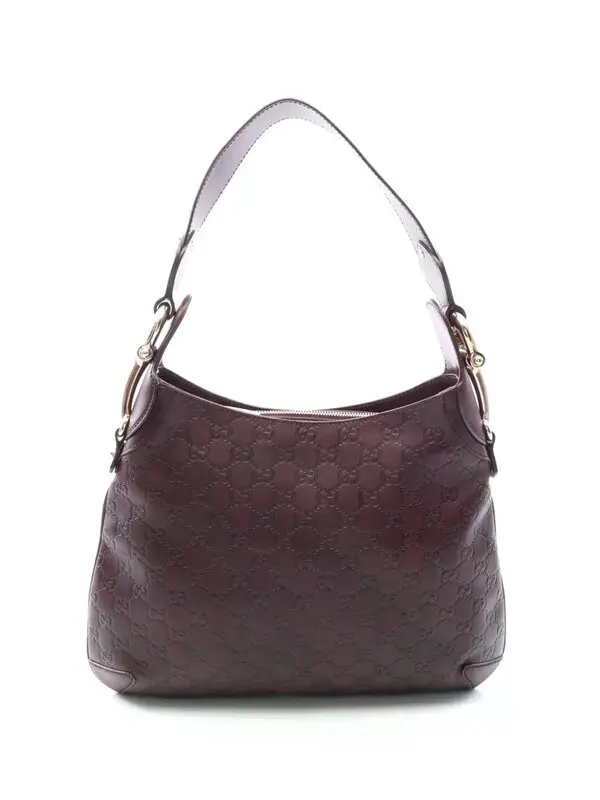 Gucci Horsebit Guccissima Shoulder Bag - Brown