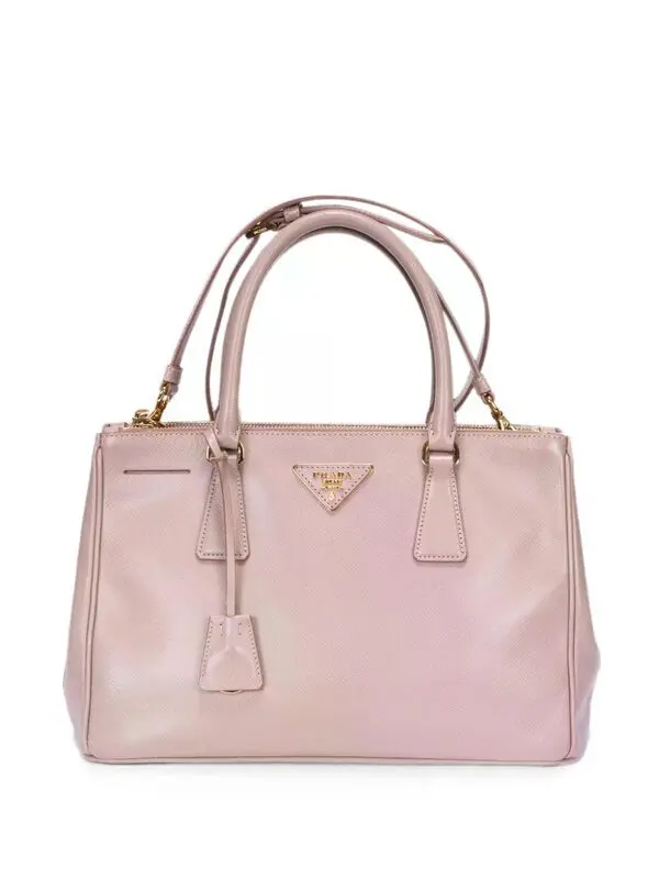 Prada Small Galleria Double-zip Tote Bag - Pink