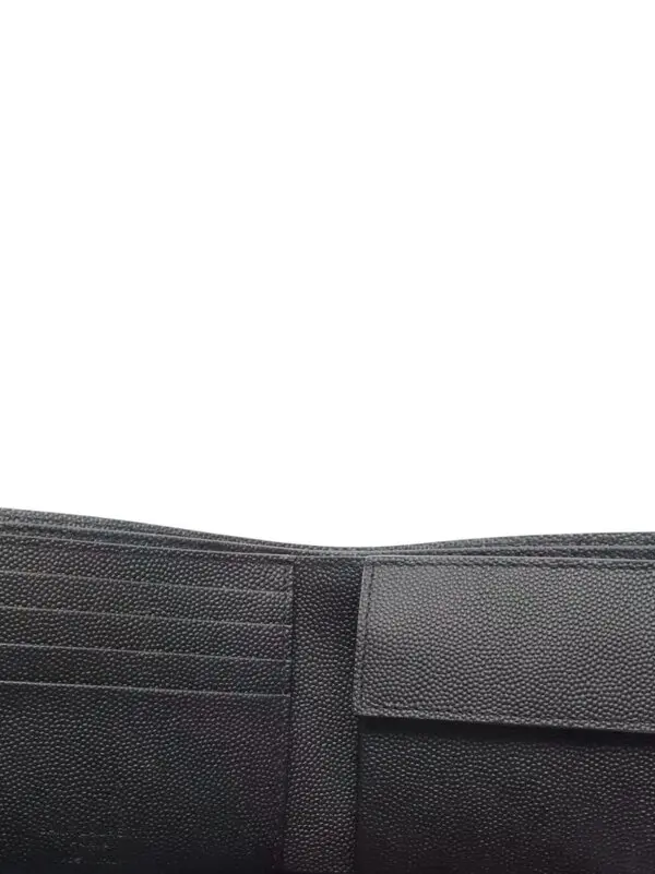 Saint Laurent 2020s Pebbled-leather Bi-fold Wallet