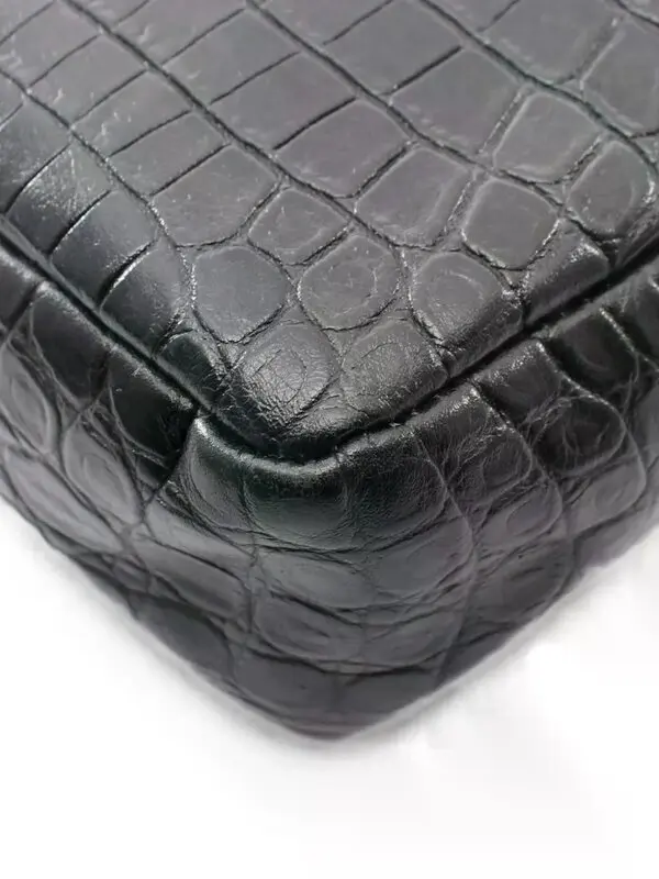 Saint Laurent Lou Croc-embossed Leather Crossbody Bag