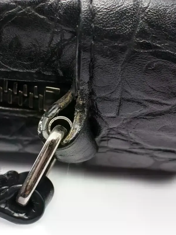 Saint Laurent Lou Croc-embossed Leather Crossbody Bag