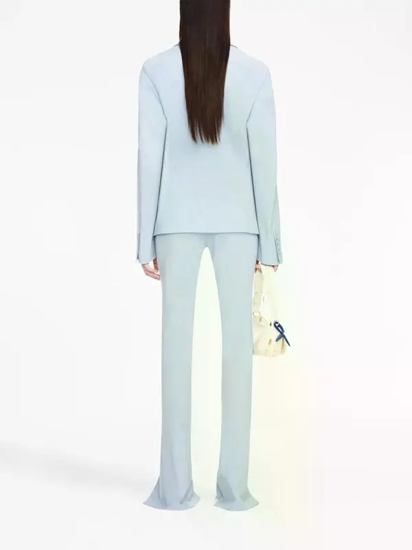 Off-White Notcheded-lapels Single-breasted Blazer
