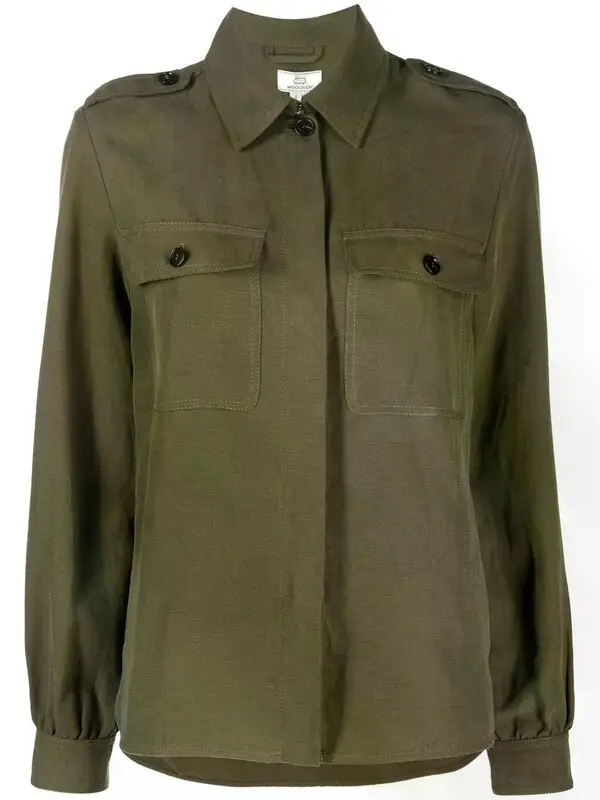 Woolrich Fitted Button-up Shirt - Green