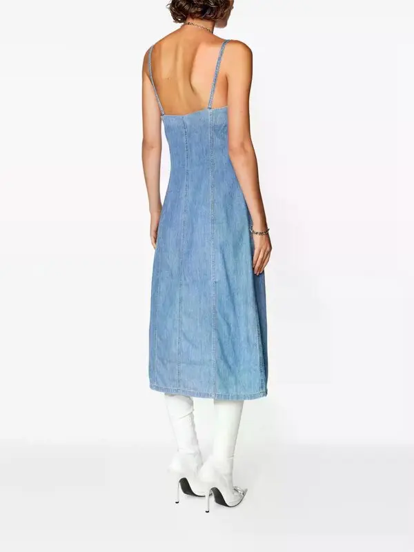 DIESEL® De-dressy Denim Midi Dress - Blue