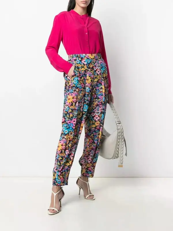 Stella McCartney Christelle Floral-print Tapered Trousers