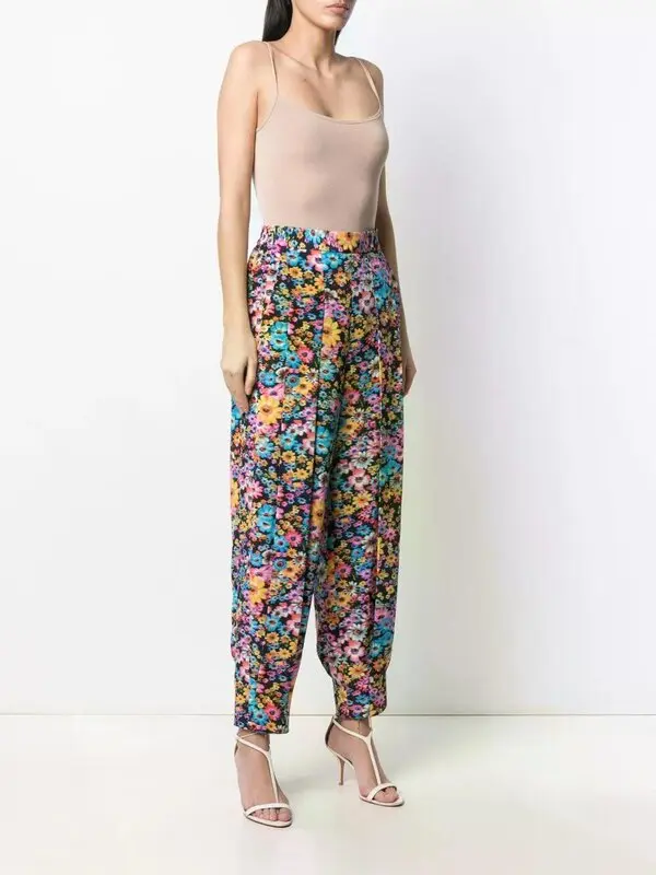 Stella McCartney Christelle Floral-print Tapered Trousers