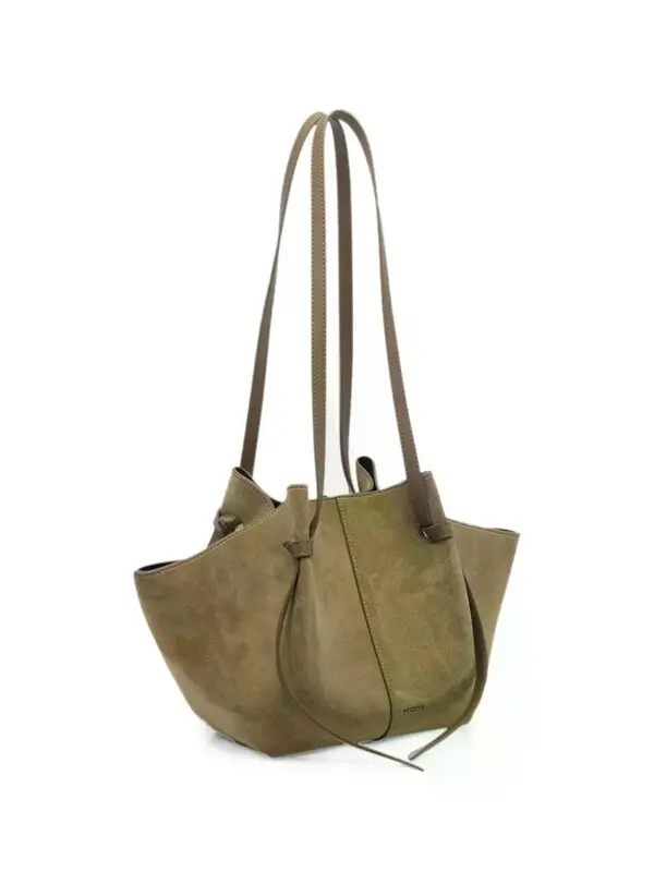 Yuzefi Mochi Suede Shoulder Bag - Brown