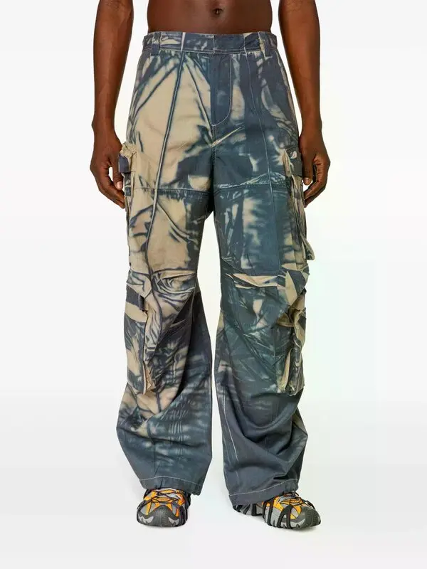 DIESEL® P-hugh Crease-effect Cargo Trousers
