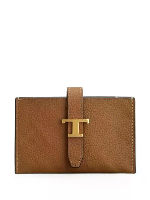 TOD'S Card Holder In Leather - Brown